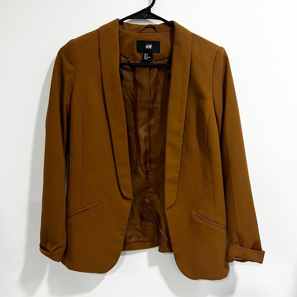 H&M | Jackets & Coats | Hm Brown Blazer | Poshmark